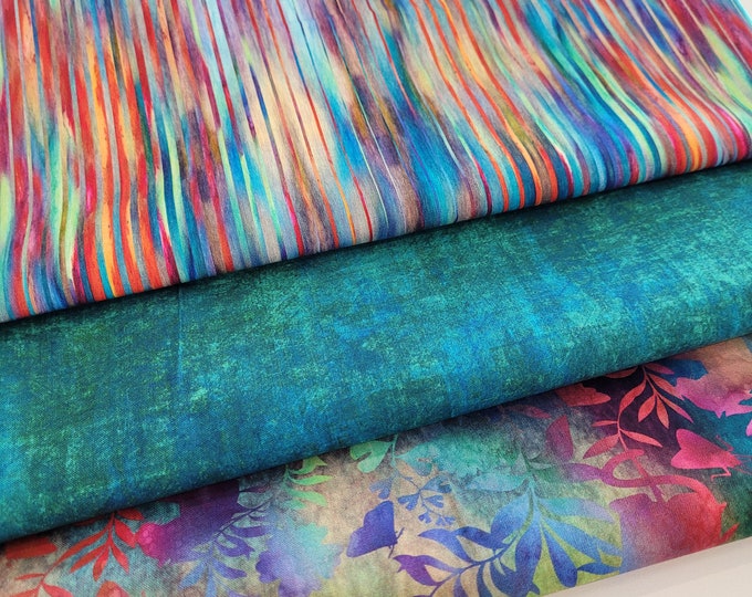 3-yard Fabric Bundle - 1 Yard of Each of 3 Unique Fabrics -curated and ...