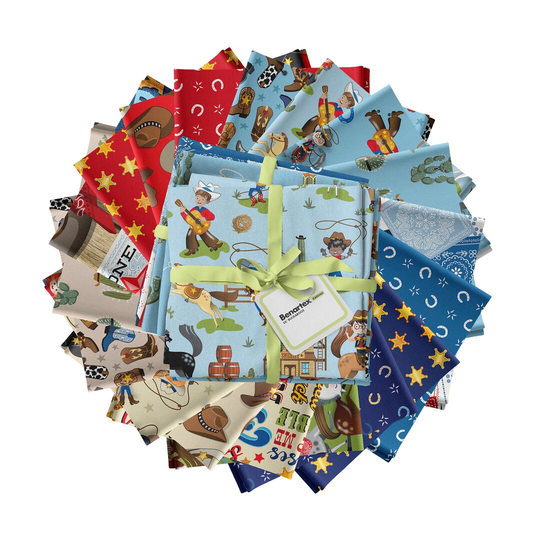 Benartex Fabrics, Lil' Buckaroo Fat Quarter Bundle, 20 Fat Quarters - Etsy