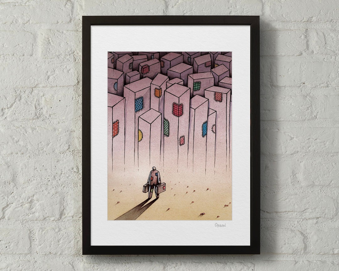 Migration. Wall Art Print of Original Illustration, Home Décor, Art for ...