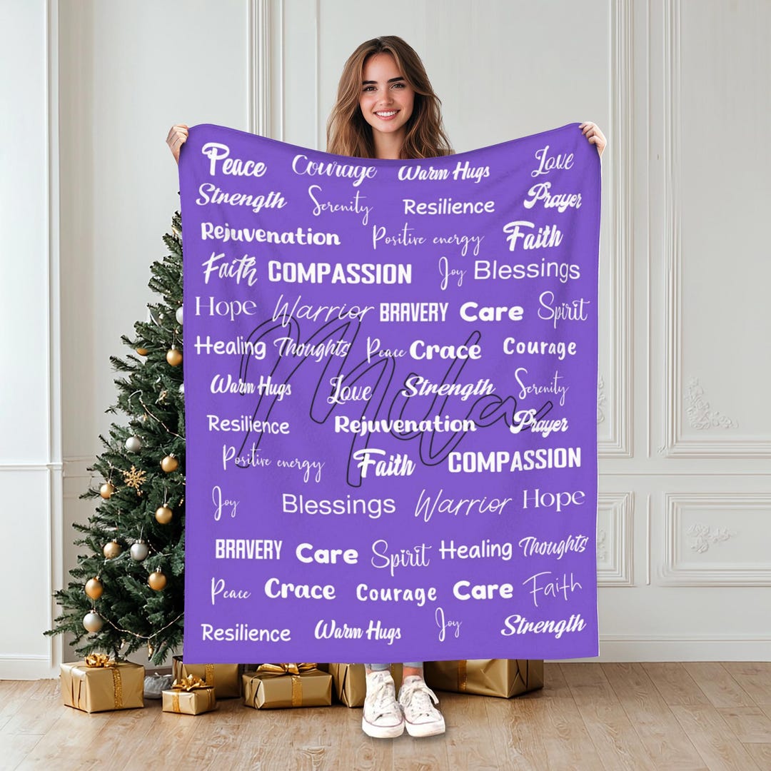 Name Positive Affirmation Blanket, Custom Name Gift, Inspirational ...