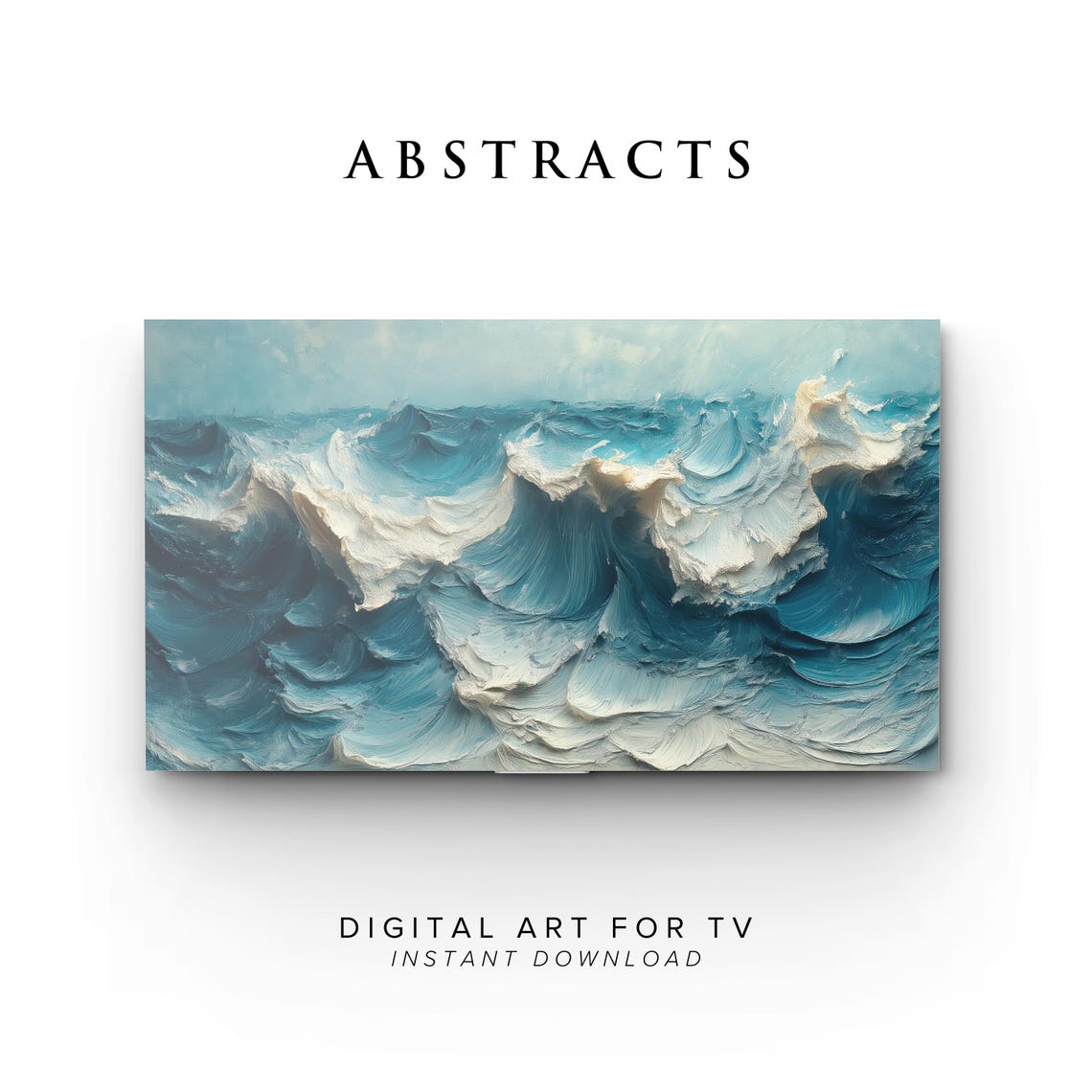Abstract Digital Art for Samsung Frame Tv, Dramatic Abstract Painting ...
