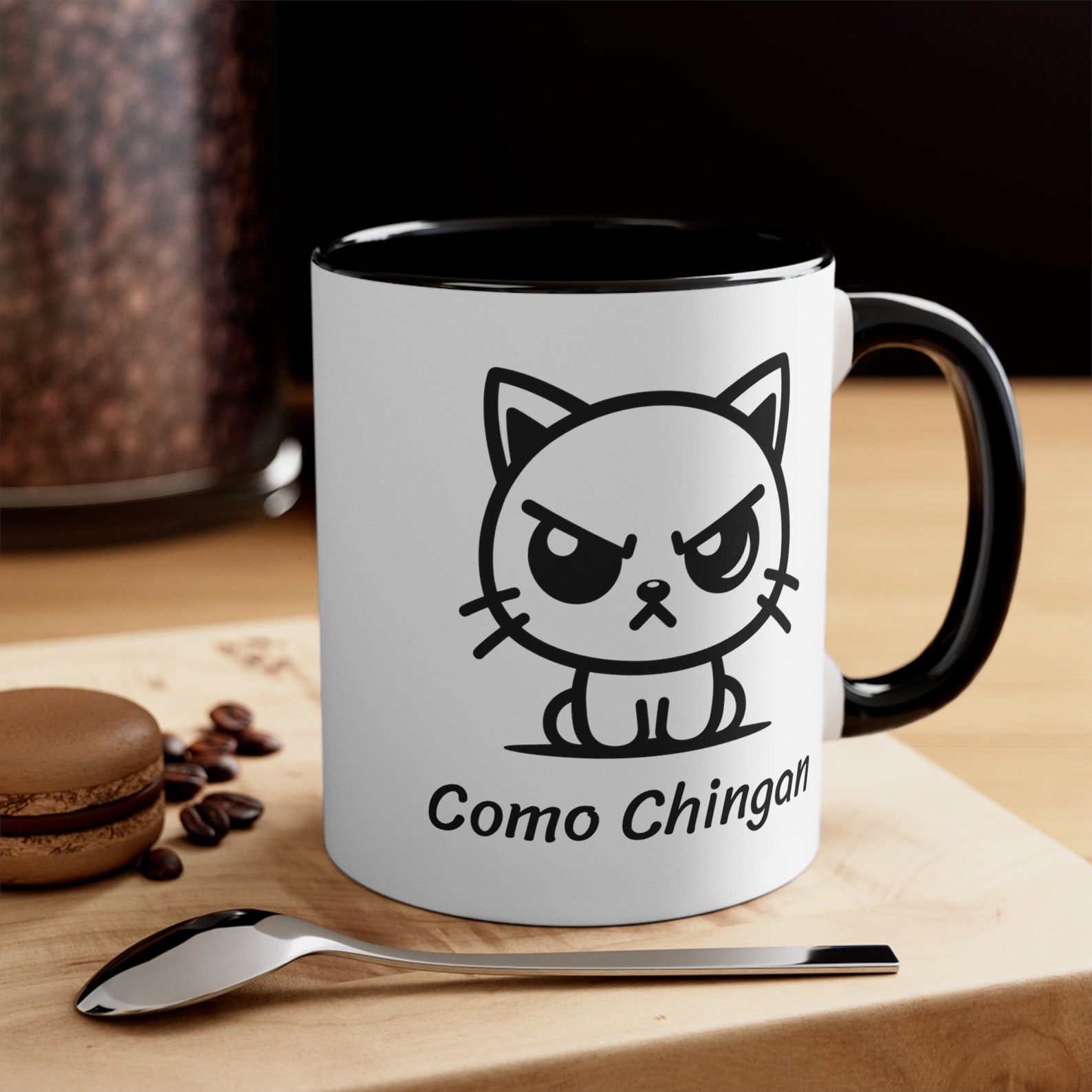 Angry Cat Coffee Mug, Funny Mexican Saying, Gift for Cat Lover - Etsy