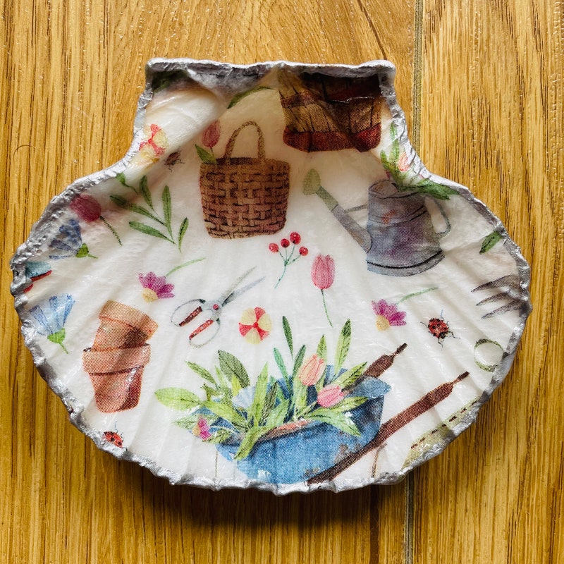 Decoupage Shells - Etsy UK