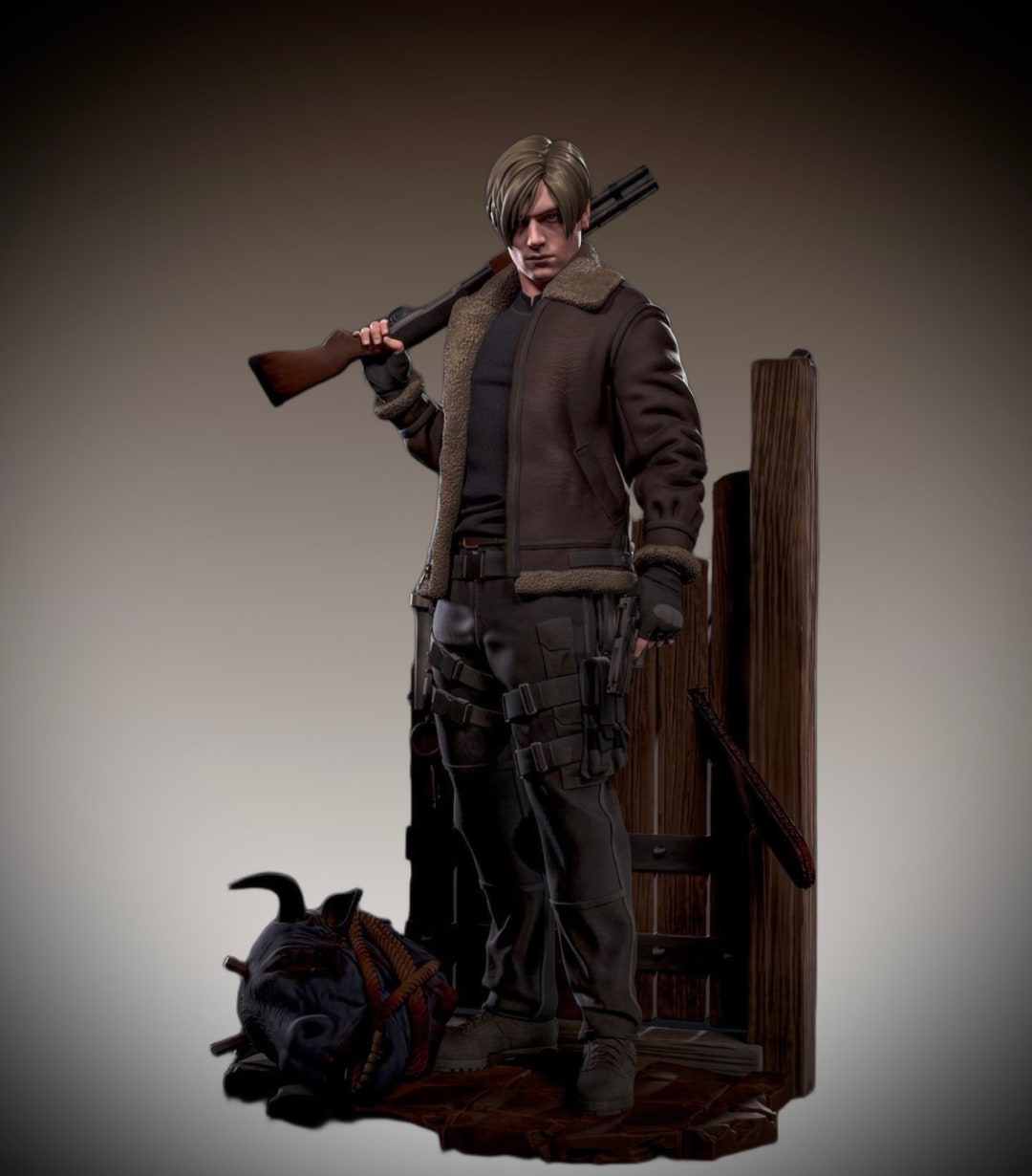 Leon Scott Kennedy RE4 Resident Evil Biohazard Archivo STL - Etsy Portugal