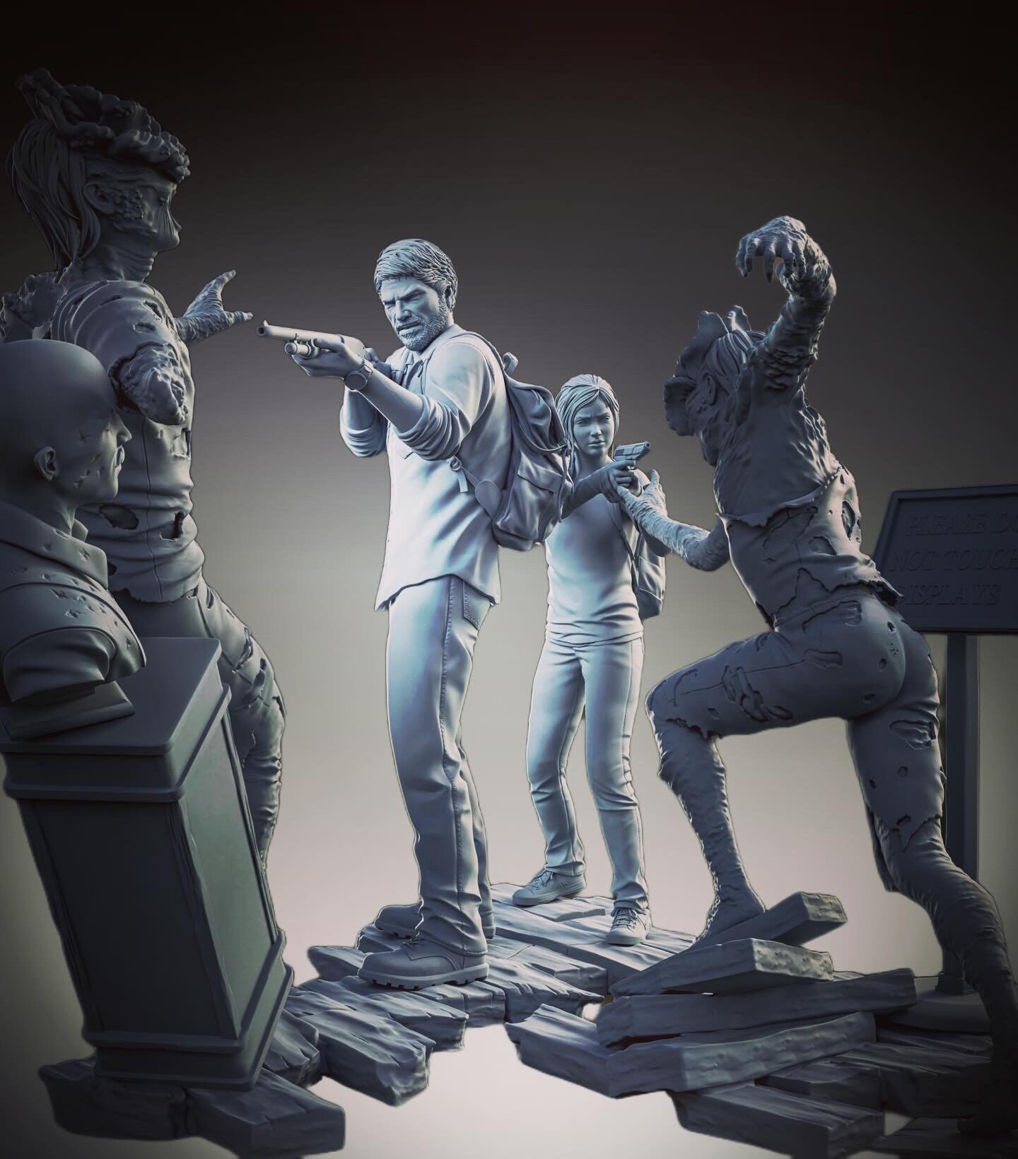The Last Of Us Ellie y Joel Diorama STL de alta calidad Impresión digital 3D Archivo STL para ...