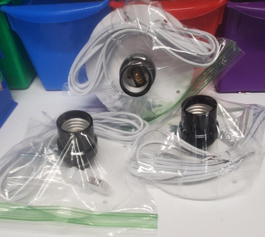 3 Blow Mold Light Kits 3.5" Acrylic Discs W/8foot AC Cords - Etsy