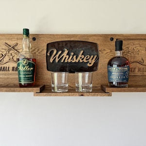 Custom Whiskey Shelf and Bar Decor - Perfect Gift for Him - Free ...