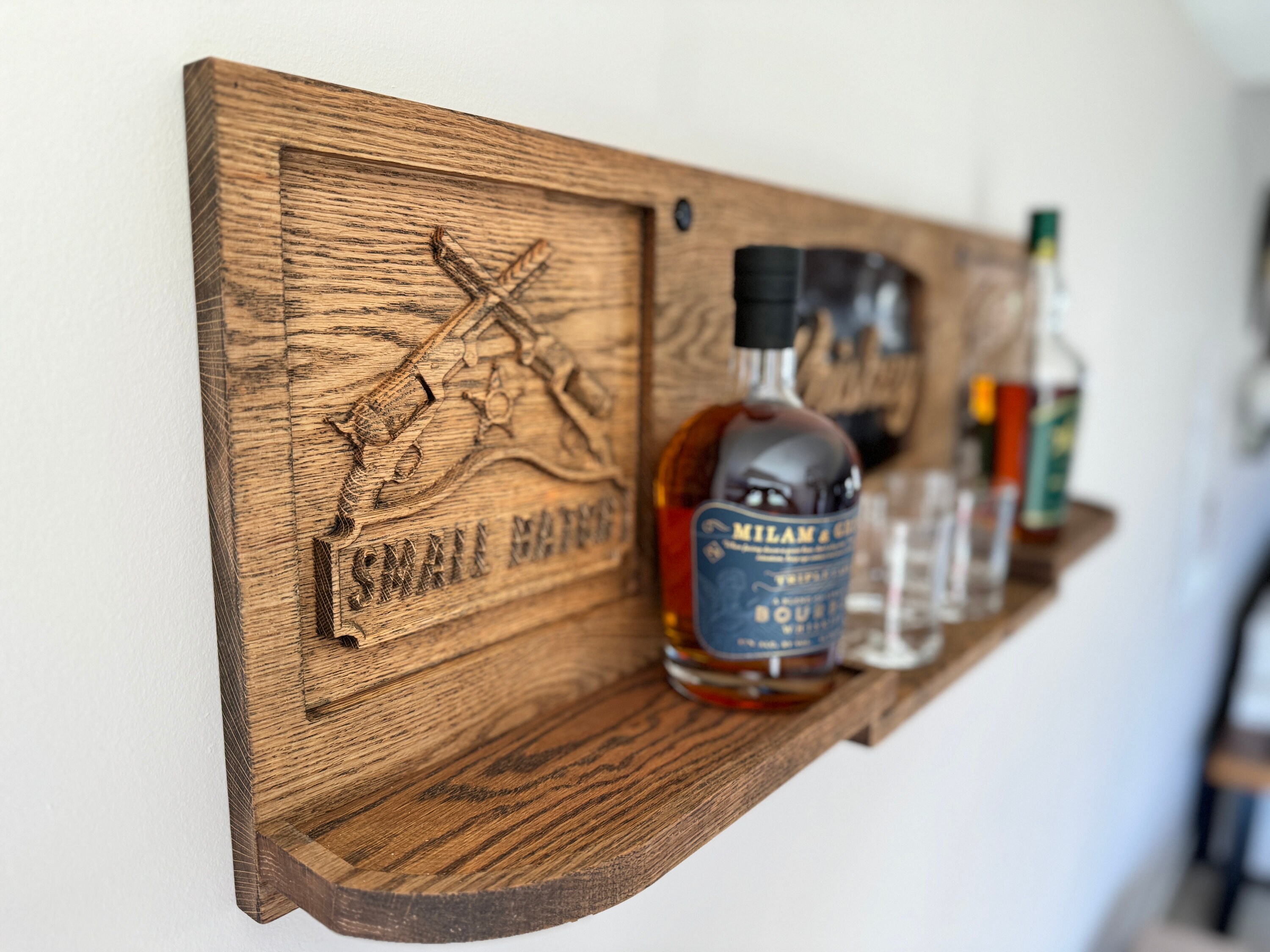 Custom Whiskey Shelf and Bar Decor - Perfect Gift for Him - Free ...