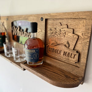 Custom Whiskey Shelf and Bar Decor - Perfect Gift for Him - Free ...