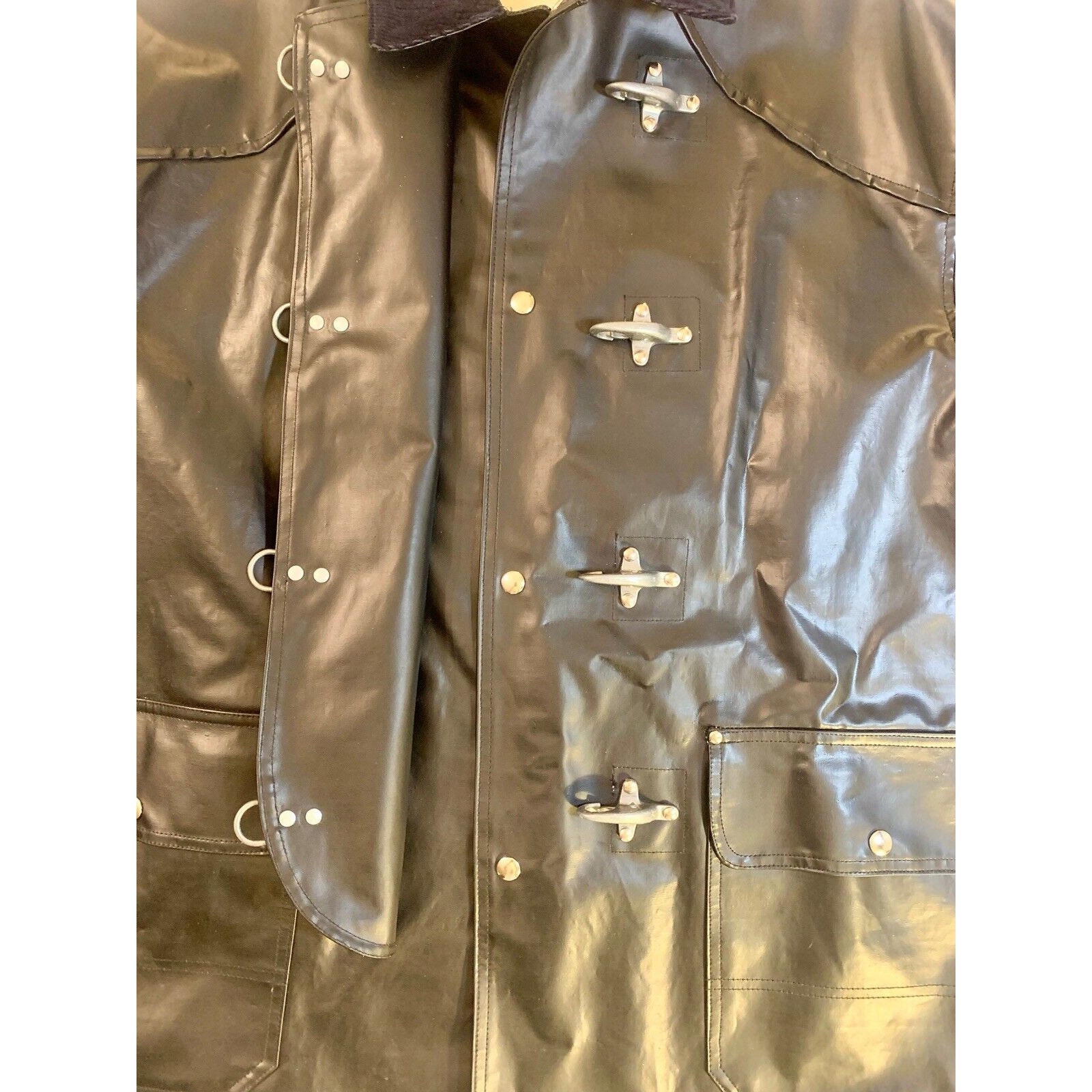 Vtg Polo Ralph Lauren RARE Mens Fireman Coat Jacket XL Lobster Clasp Poly-vinyl - Etsy