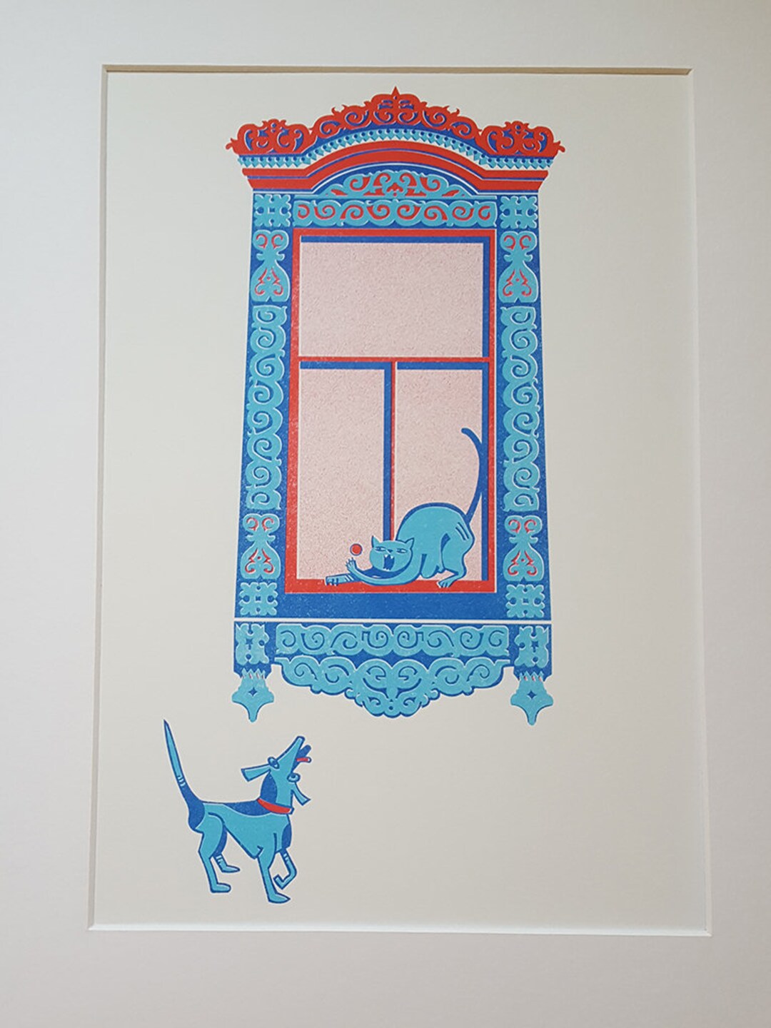 Game Ball, Risoprint, Risography, Risography, Riso Print, Artprint, Cat ...