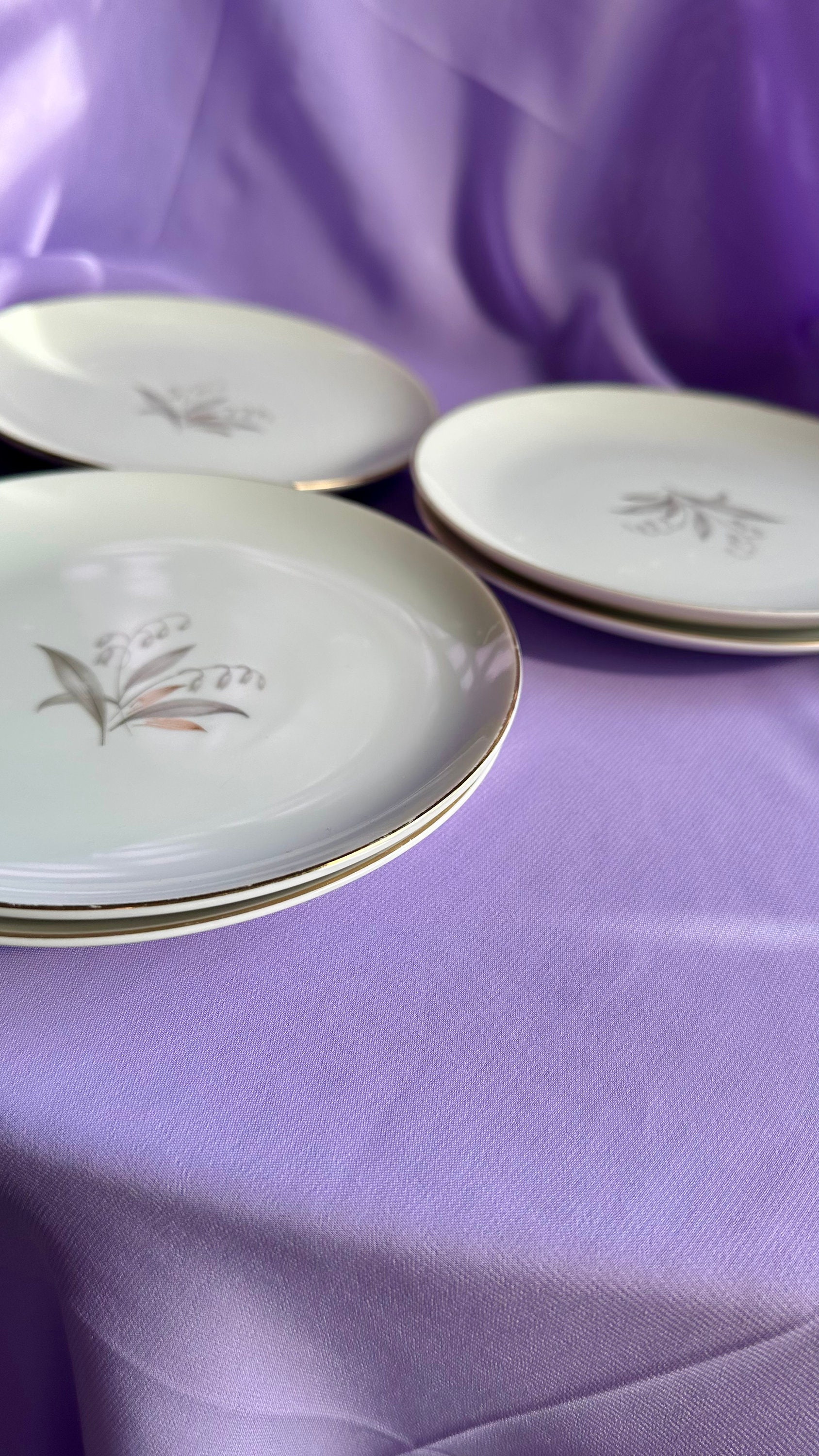 Set of 5 1961 Kayson Golden Rhapsody Fine China Japan Gold Trimmed ...