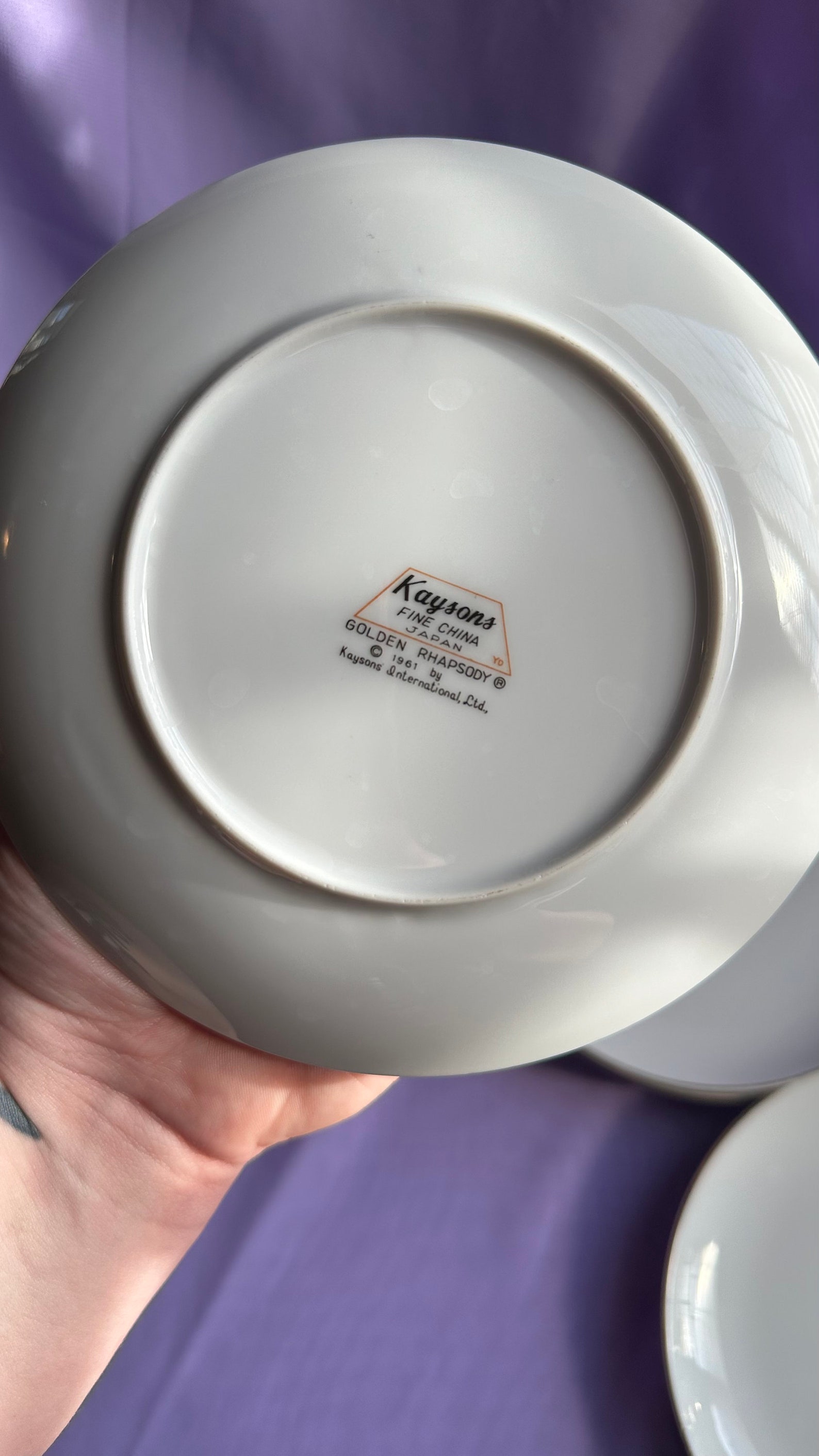 Set of 5 1961 Kayson Golden Rhapsody Fine China Japan Gold Trimmed ...