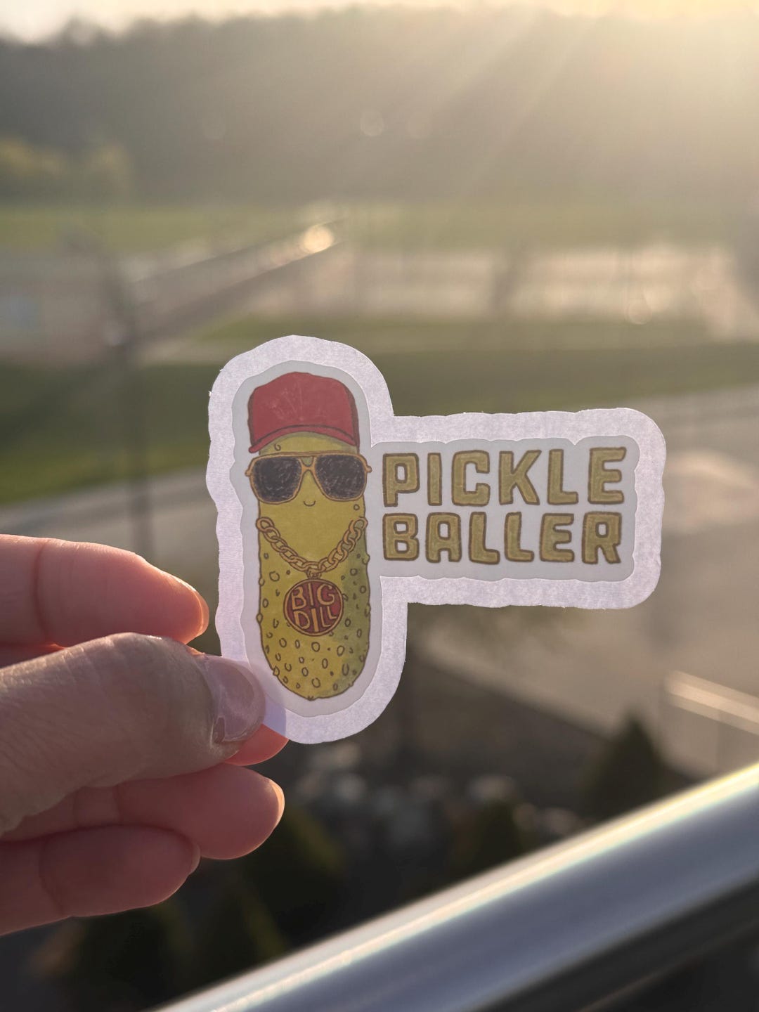 Pickle Baller Waterproof Gloss Vinyl Sticker for Laptop, Waterbottle ...