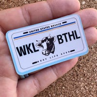 Wallkill Bethel License Plate Gloss Sticker - Etsy