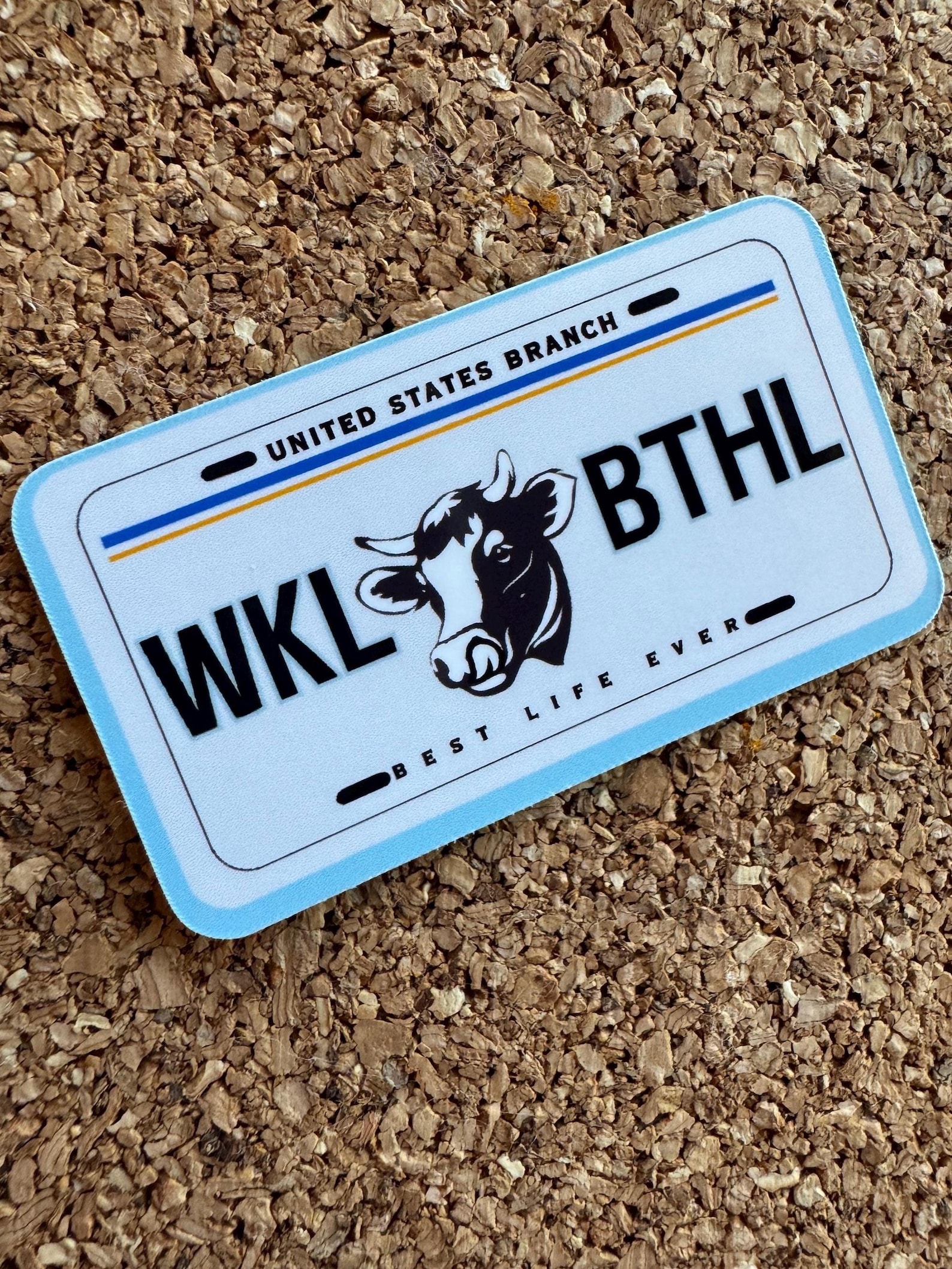 Wallkill Bethel License Plate Gloss Sticker - Etsy