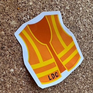JW LDC Highvis Vest Gloss Sticker for Hardhat, Waterbottle and More - Etsy