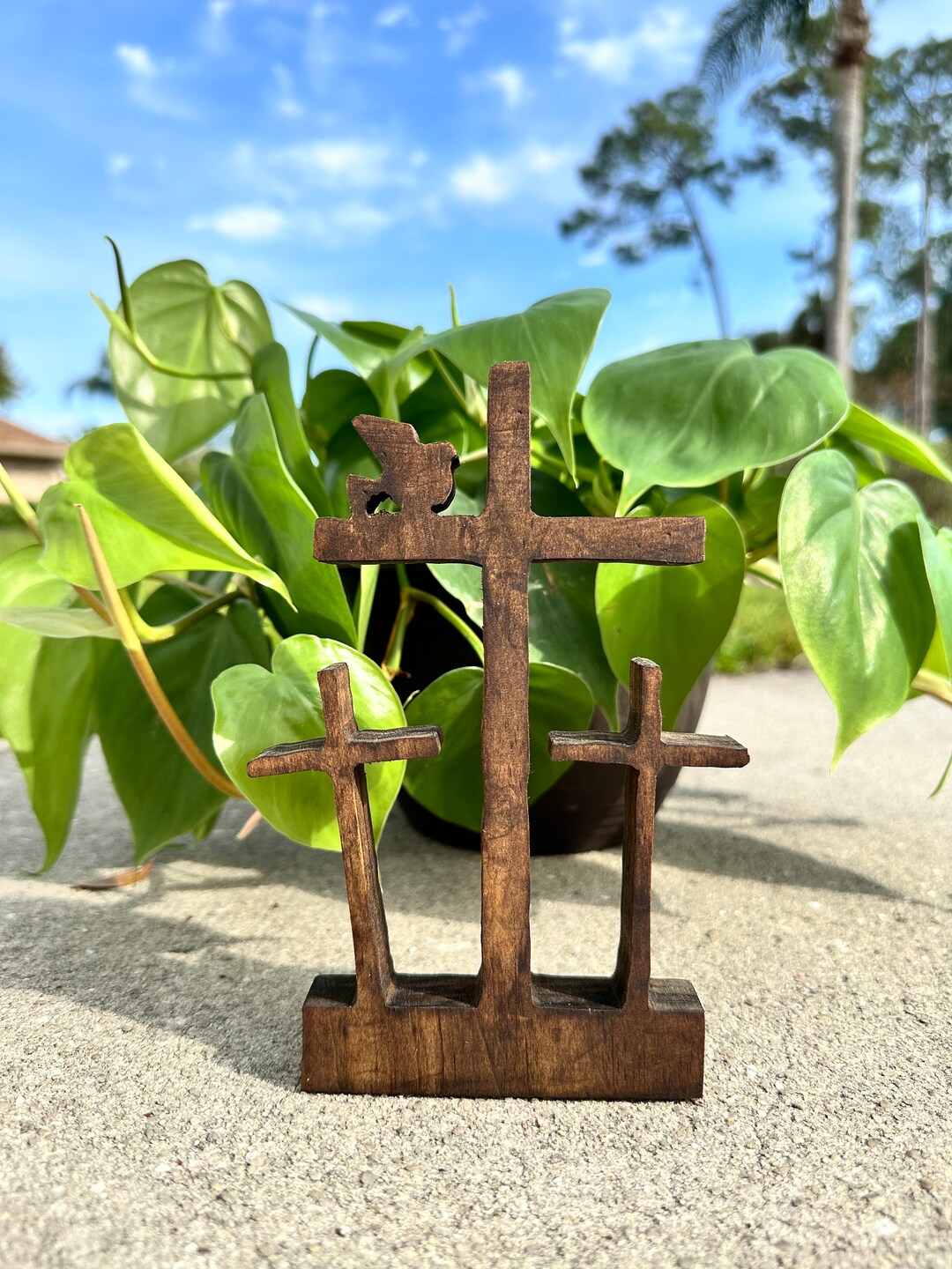 Three Wooden Crosses Crosses Home Decor - Etsy