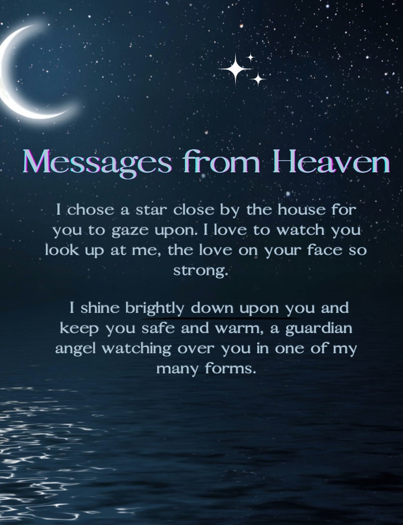 Printable Messages From Heaven Quotes - Etsy