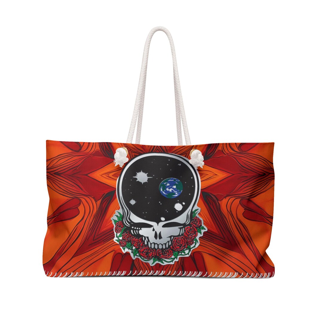 Grateful Dead Inspired Weekender Bag, Space Your Face Tote, Festival ...