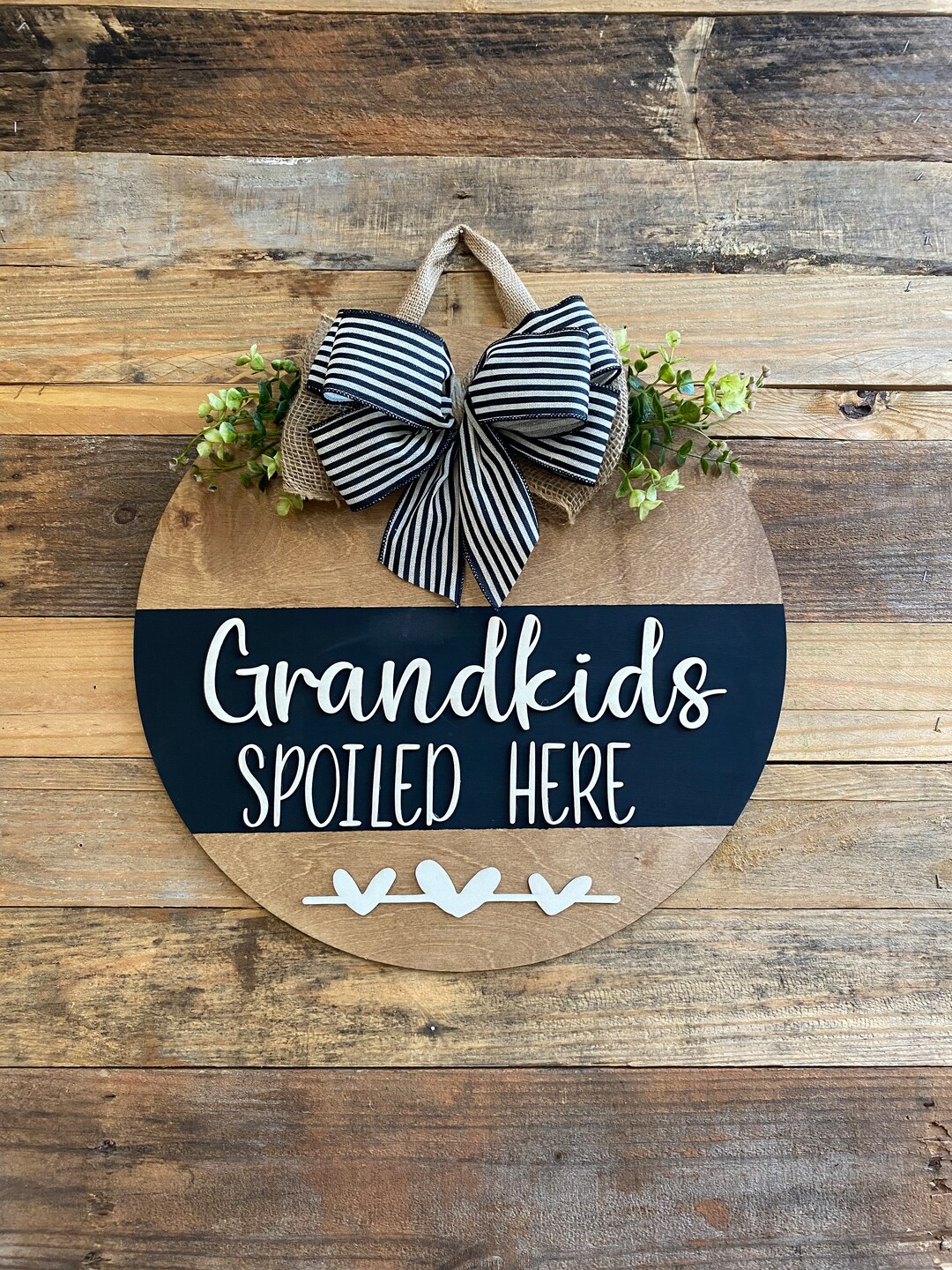 Door Hanger, Grandkids Spoiled Here, Sign for Door, Gift for Parents ...