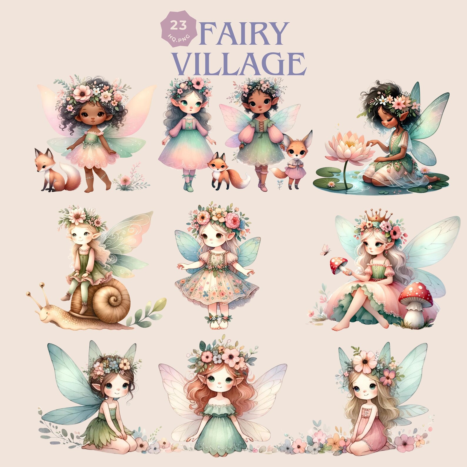 Fairy House Digital Print - Enchanting Garden Printable Artwork ...