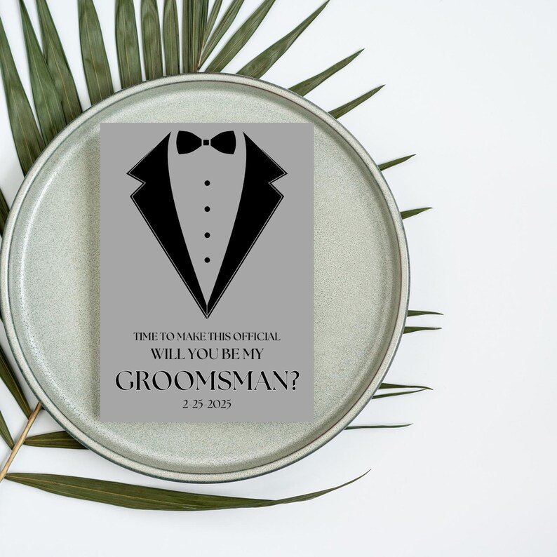 Groomsman Proposal Card, Best Man Proposal, Groomsmen Card, Groomsman ...