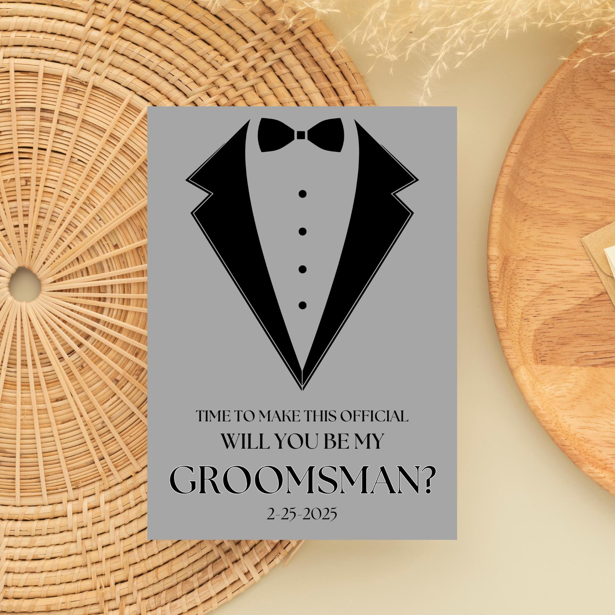 Groomsman Proposal Card, Best Man Proposal, Groomsmen Card, Groomsman ...