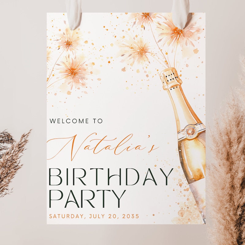 Champagne Birthday Decorations - Etsy