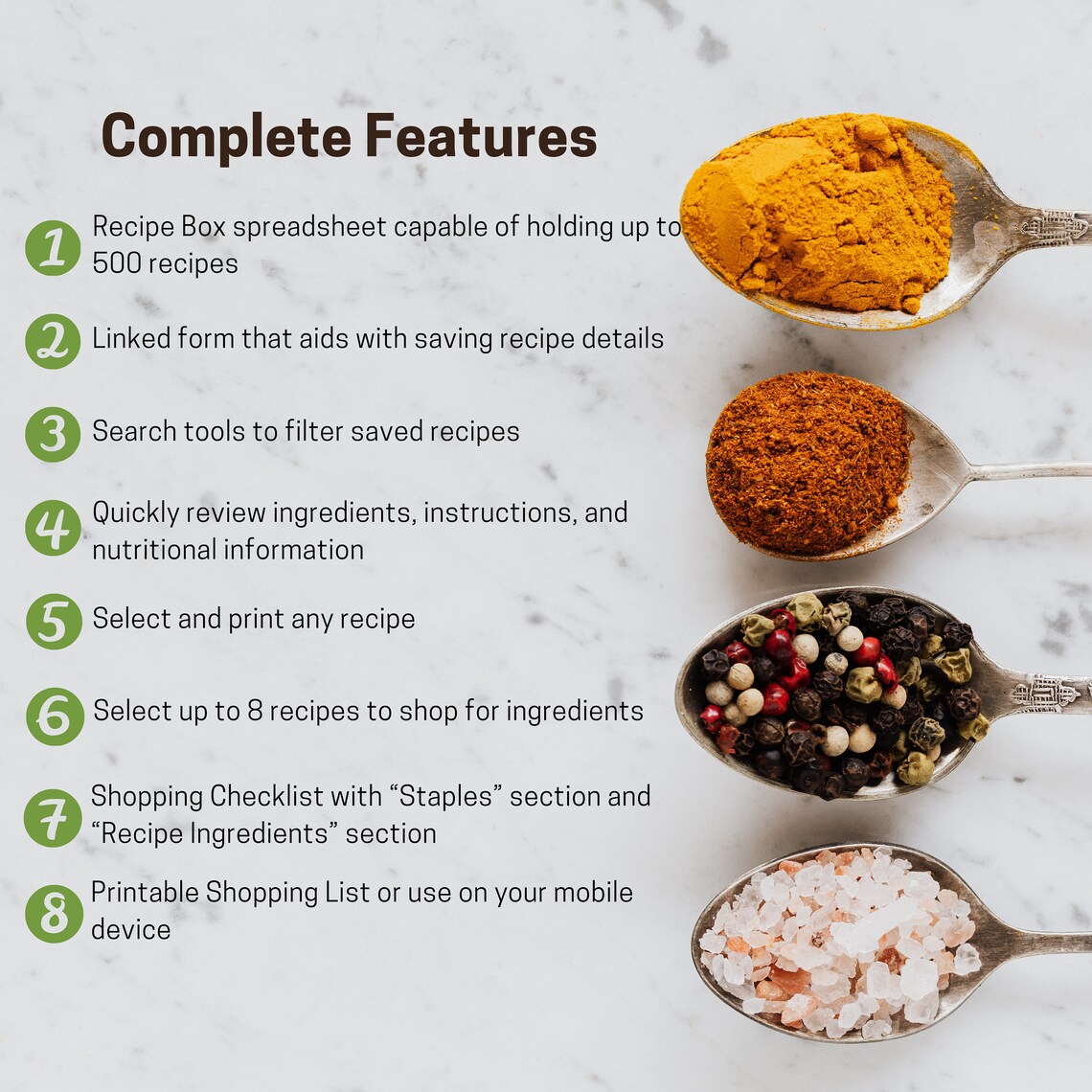 Digital Recipe Box, Meal Planner, and Shopping List Generator - Etsy