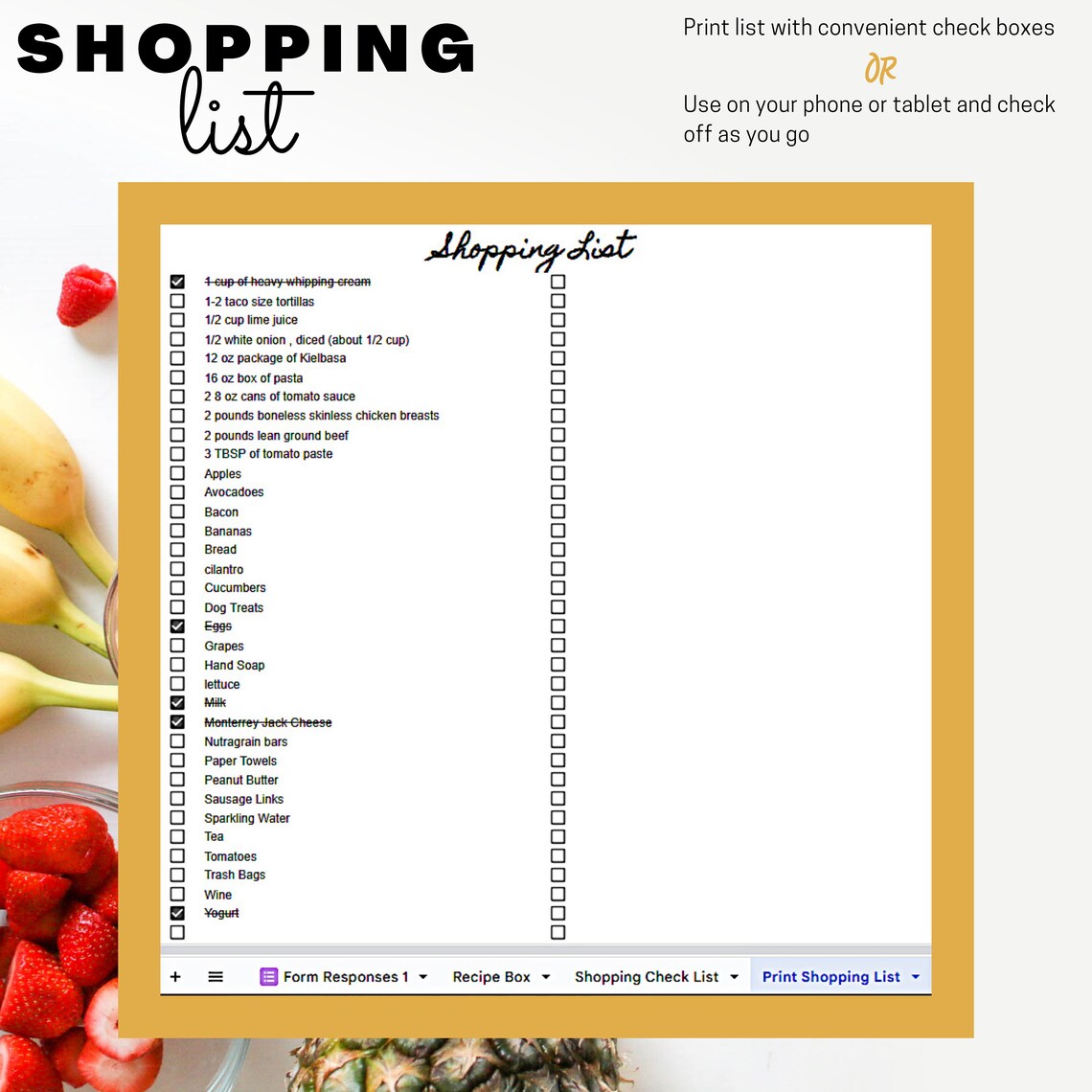 Digital Recipe Box, Meal Planner, and Shopping List Generator - Etsy