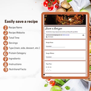 Digital Recipe Box, Meal Planner, and Shopping List Generator - Etsy