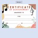 Printable Music Certificate of Achievement - Etsy