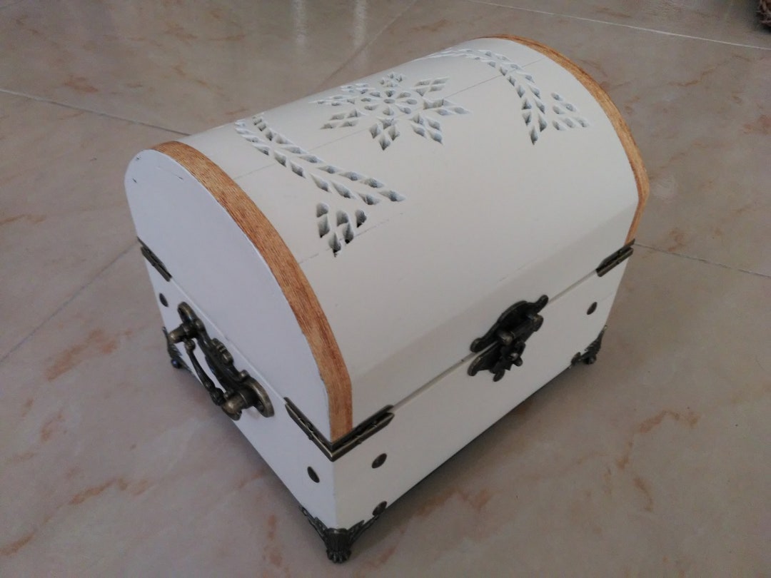 Small White Wooden Perfume Chest, Rare, Artisanal - Etsy