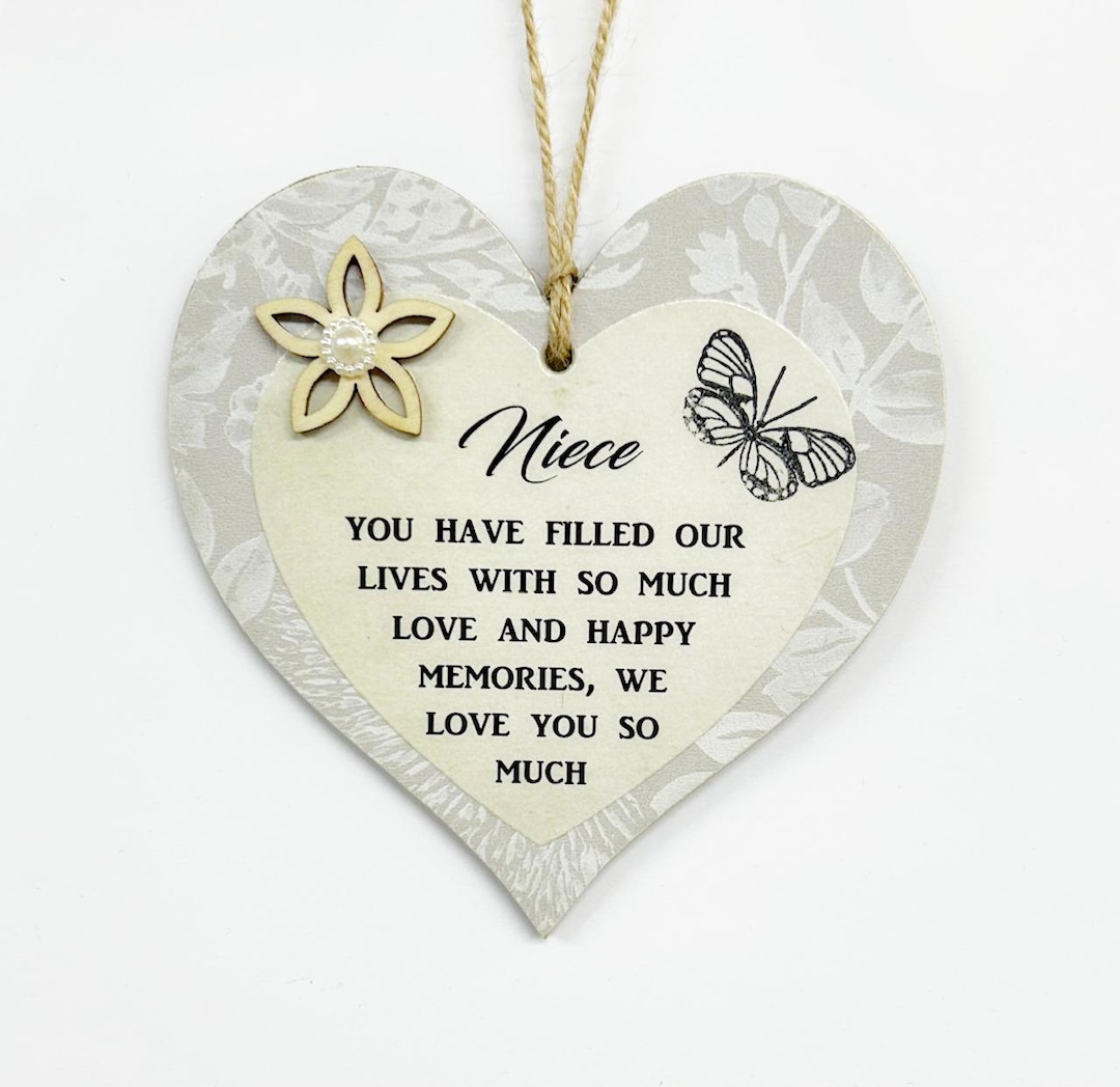 Special Niece You Have Filled Our Lives With Love Gift Heart Plaque - Etsy