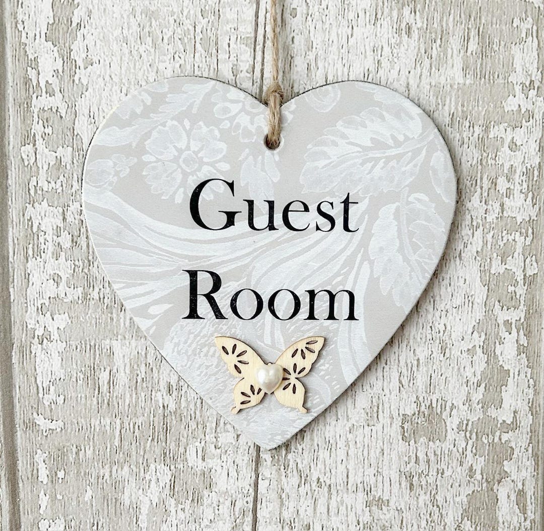 Guest Room Door Wooden Plaque Sign - Etsy