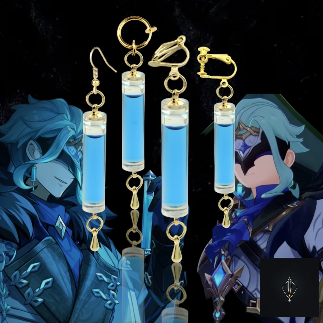 Boucles D'oreilles Clip D'oreille Doctor Dottore, Genshin Impact ...