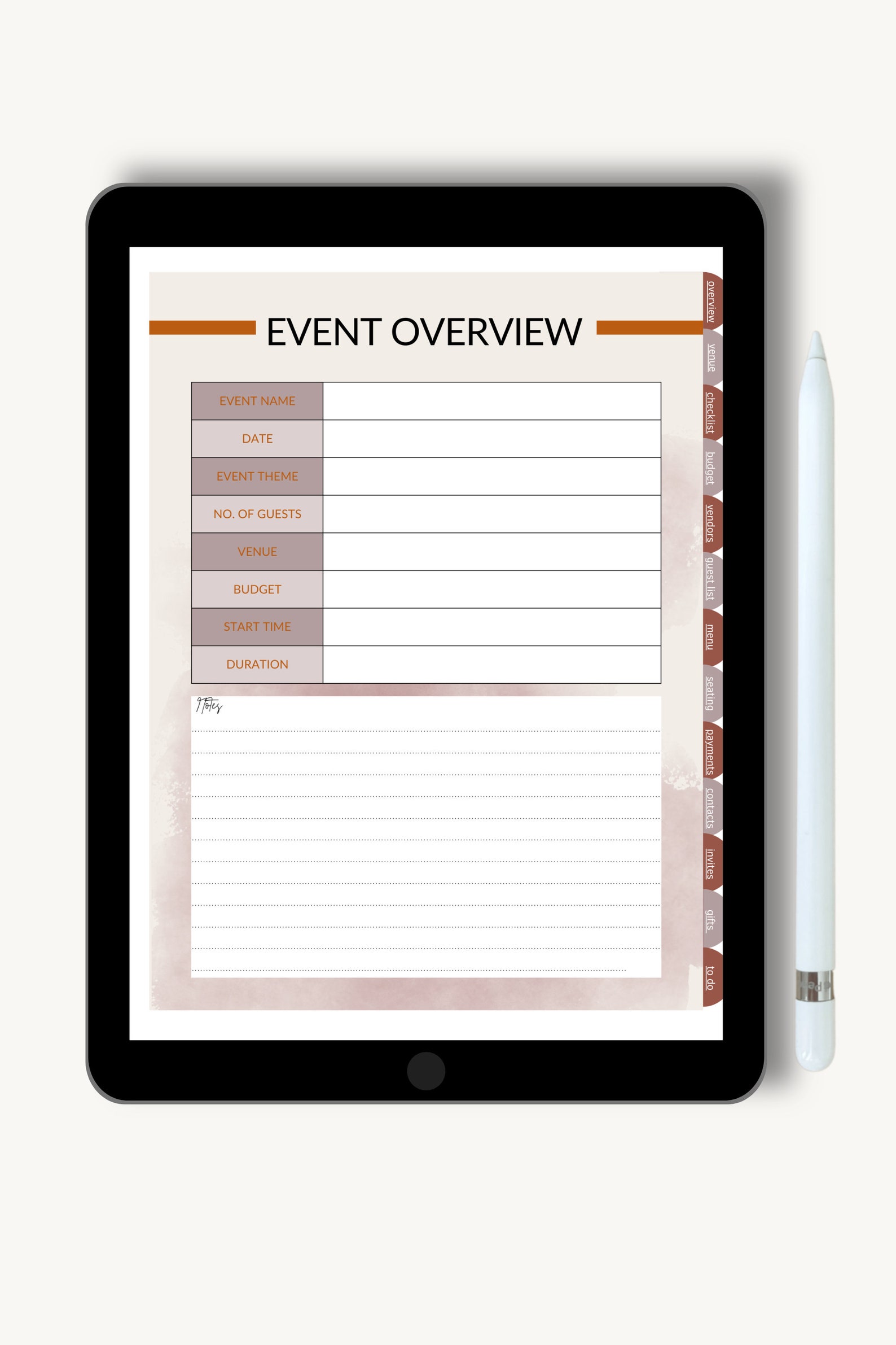 Digital Event Planner - Etsy