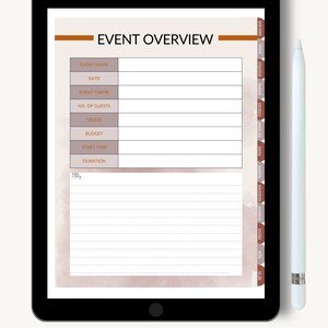 Digital Event Planner - Etsy