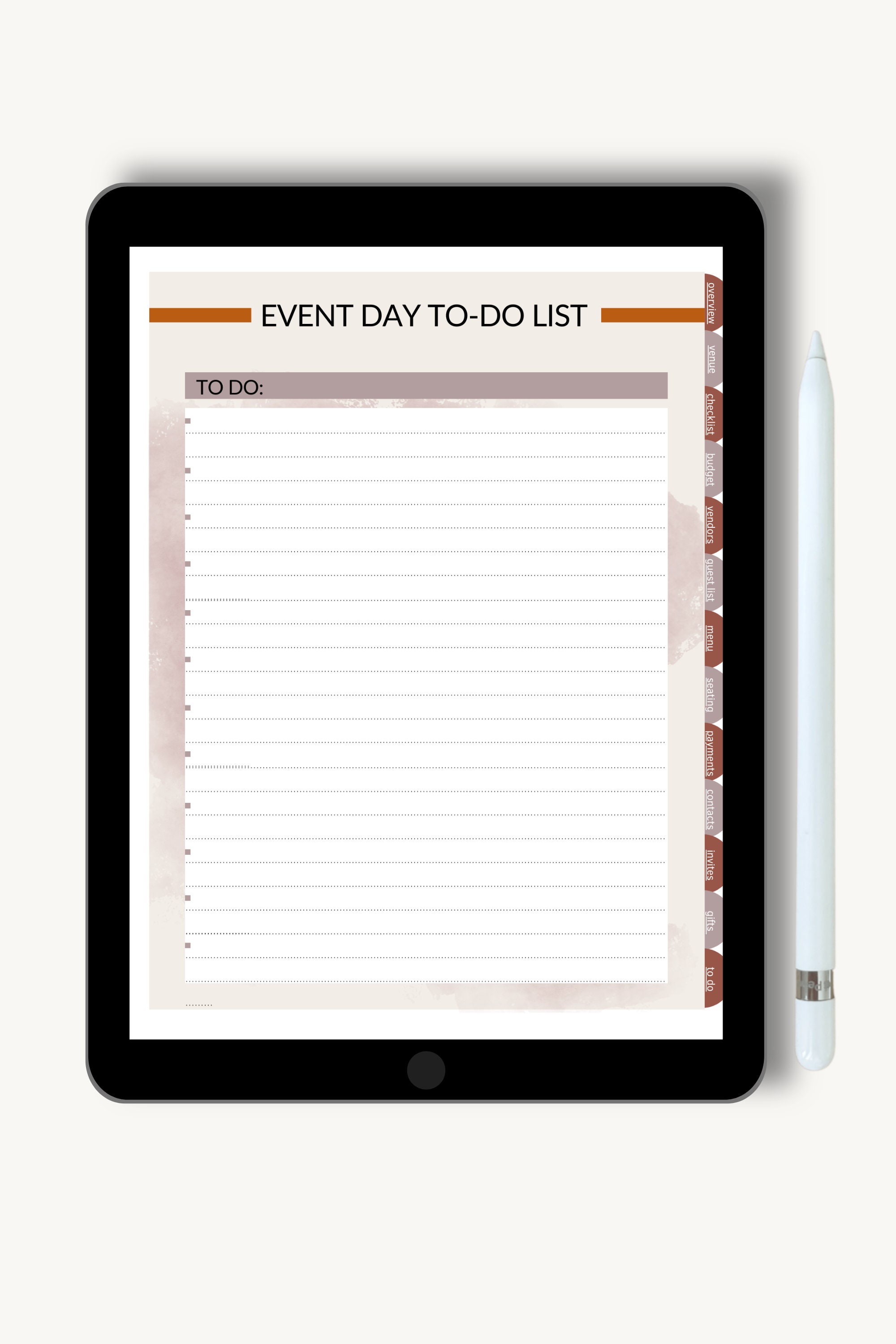 Digital Event Planner - Etsy