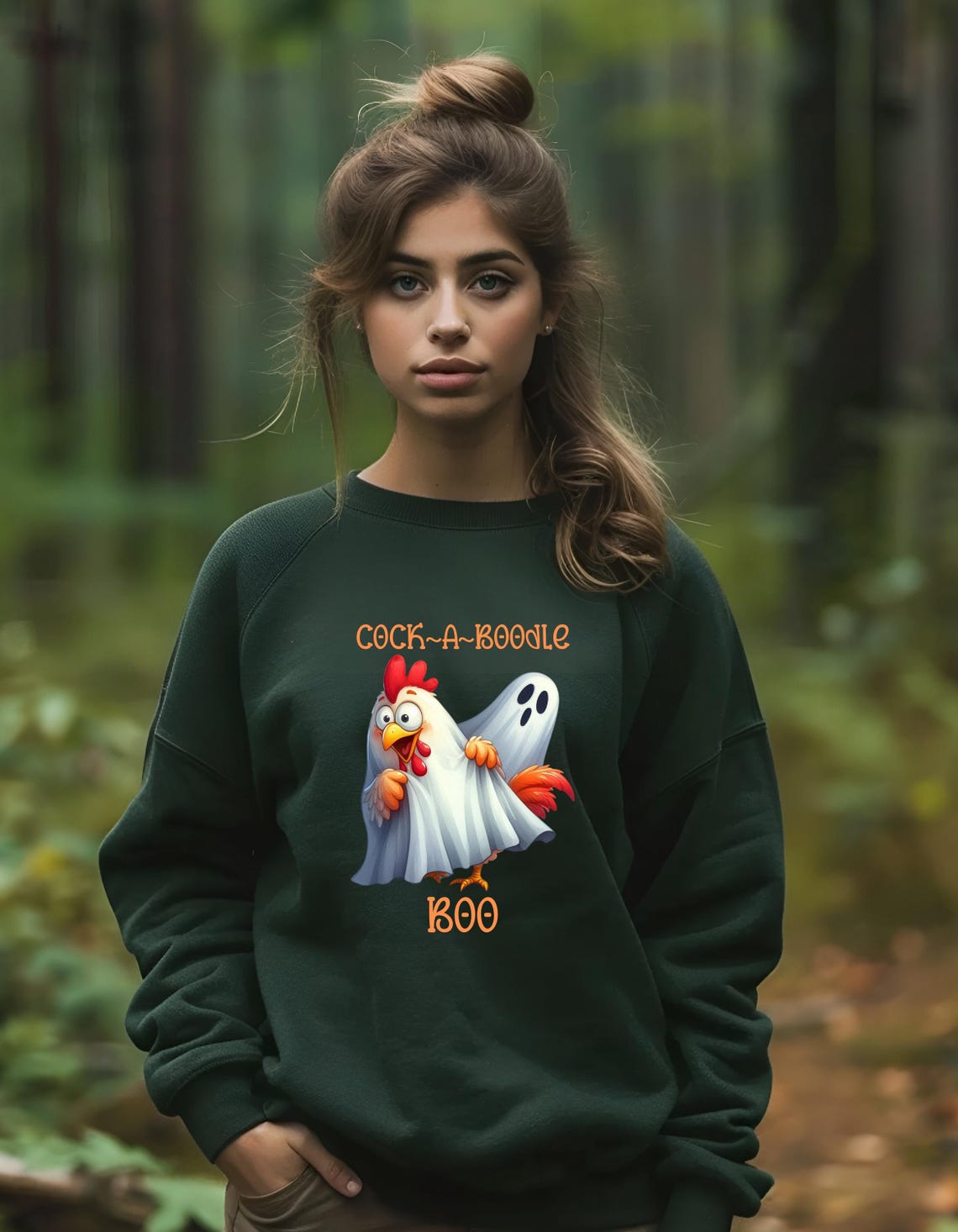 Cock A Boodle Boo PNG Digital Download, Chicken, Halloween, Ghosts ...