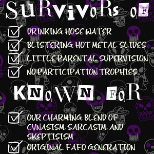 GEN-X Front & Back PNG File, Gen-x, Generation X, FAFO, Father's Day ...