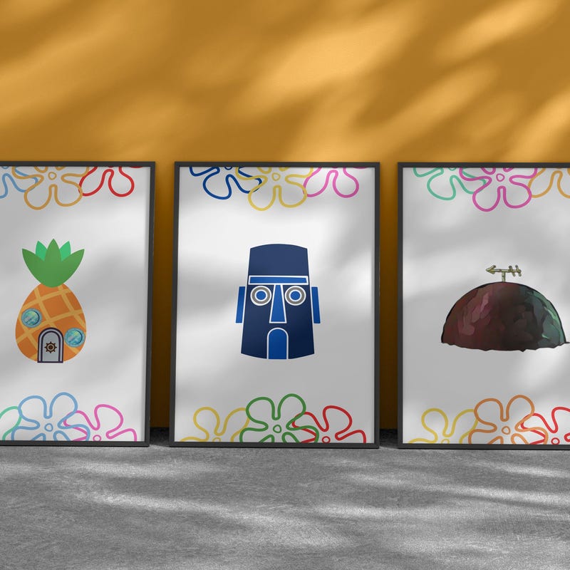 Spongebob Poster - Etsy