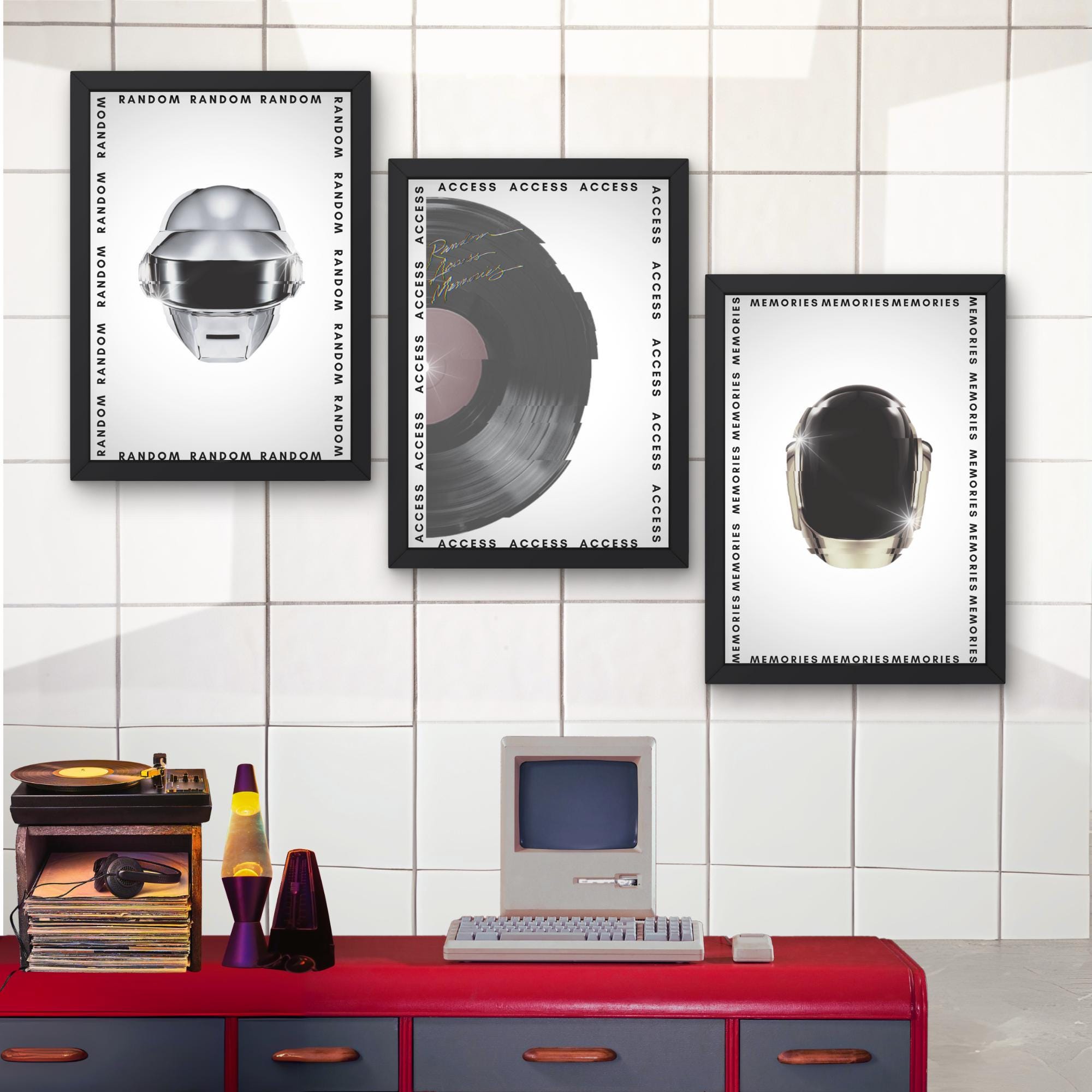 Daft Punk Digital Poster Set | Random Access Memories - Etsy