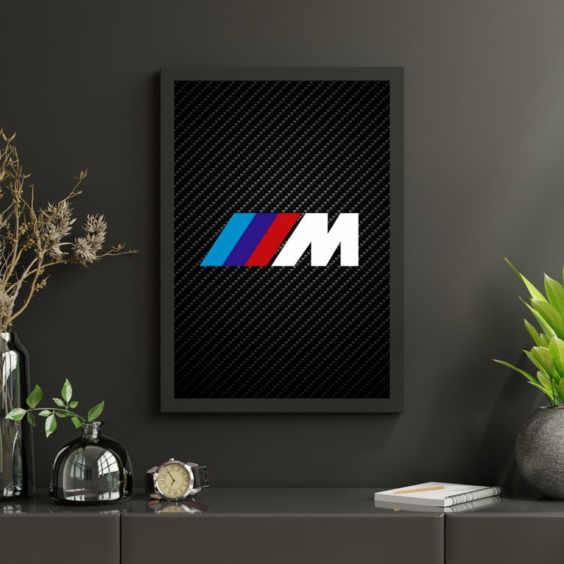 Carbon Fiber BMW M Power Logo Poster Digital Download - Etsy