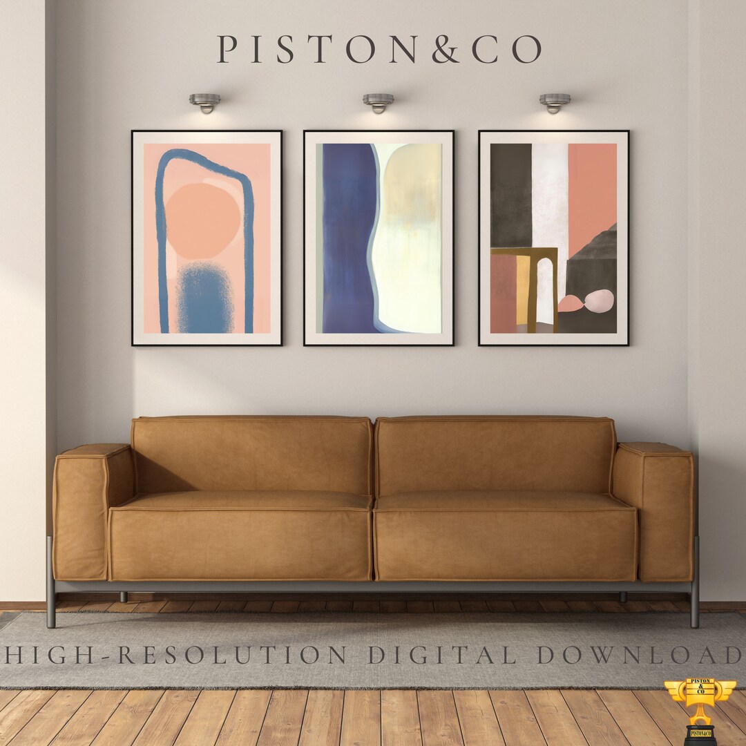 Modern Abstract Digital Art Set - Geometric & Minimalist - Etsy