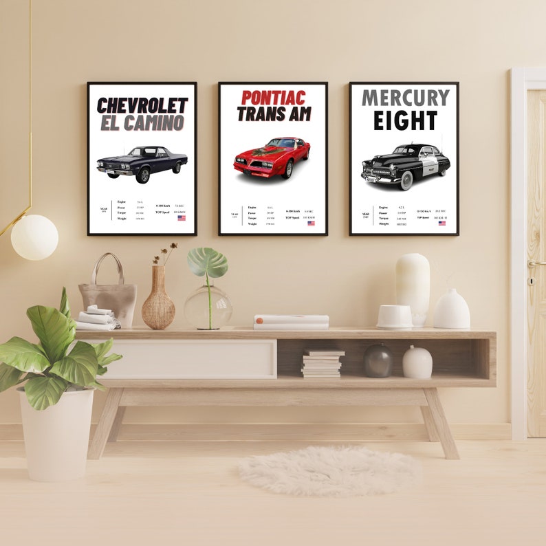 Custom Car Poster - Personalized Specs - Digital Download - Etsy