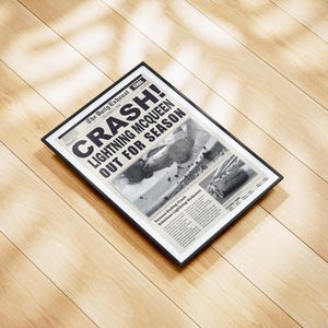 Lightning Mcqueen Crash Poster - High-resolution Digital Download ...