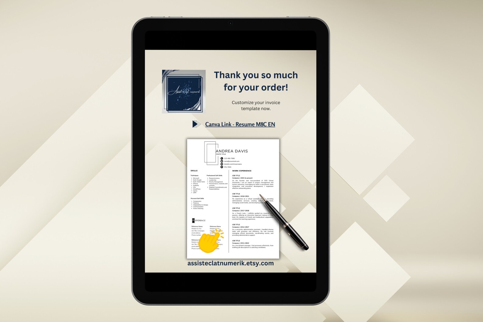 3 Pages, Functional Resume Template + Canva Cover Letter18, Canva ...