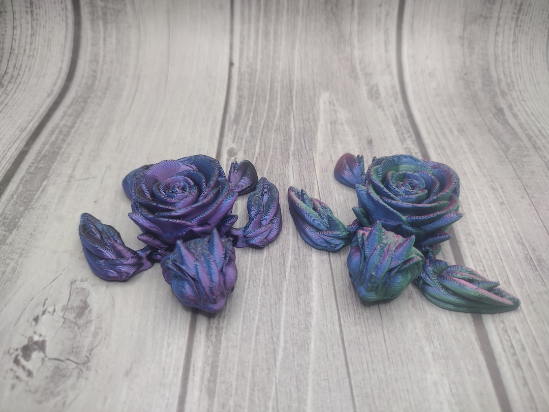 3d Rose Mini Turtle Custom Color - Print to Order 3d Printed Turtle - Etsy